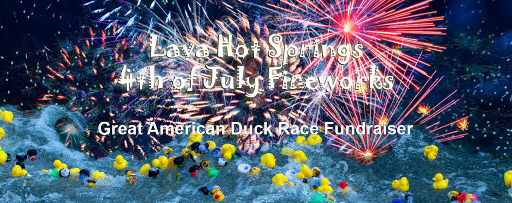 4th Of July Fireworks & Duck Race in Lava Hot Springs Idaho